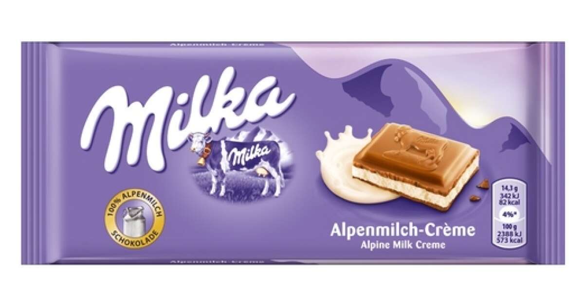 Milka Alpenmilch-Crème Tejcsokoládé - 100g | Pepita.hu