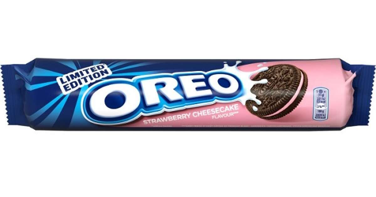 Oreo Keksz 154G Epres Sajttorta (Epres sajttorta töltelékkel töltött ...