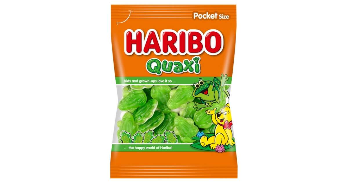 HARIBO Quaxi Béka Zselécukorka - 100g | Pepita.hu