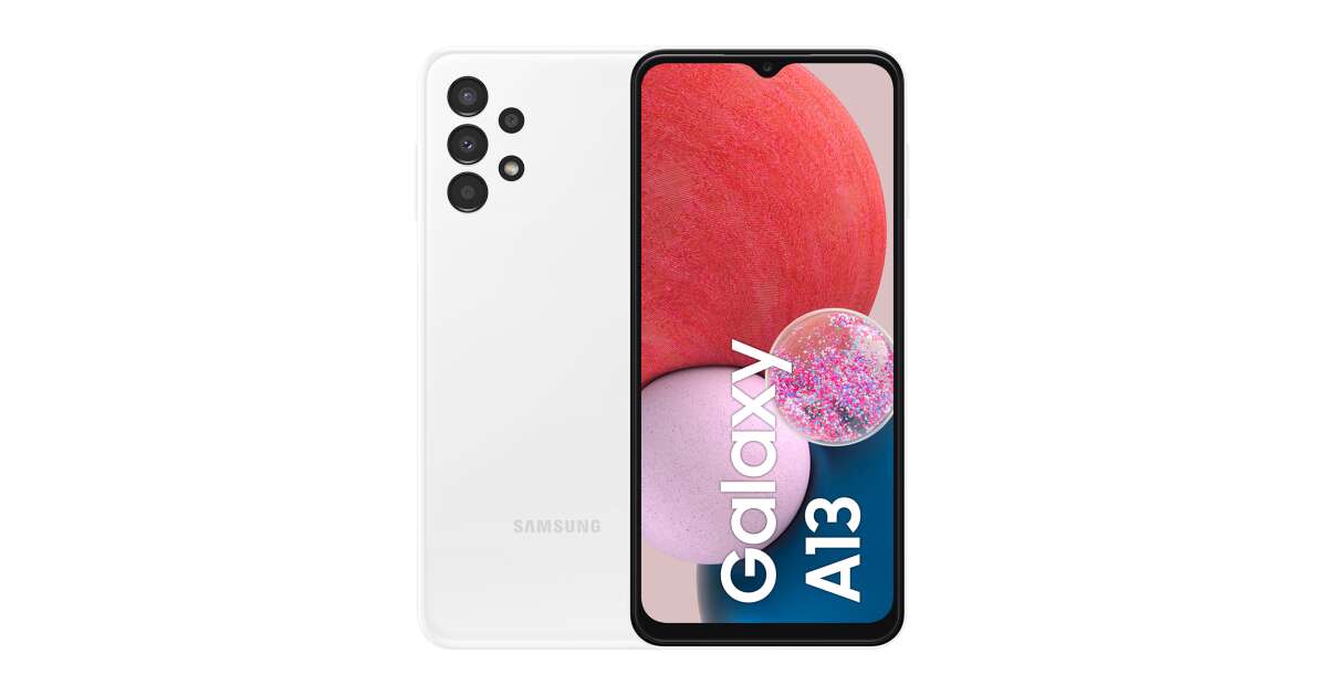 Samsung A136B Galaxy A13 5G DS 64GB (4GB RAM) - Fehér + Hydrogél fólia ...