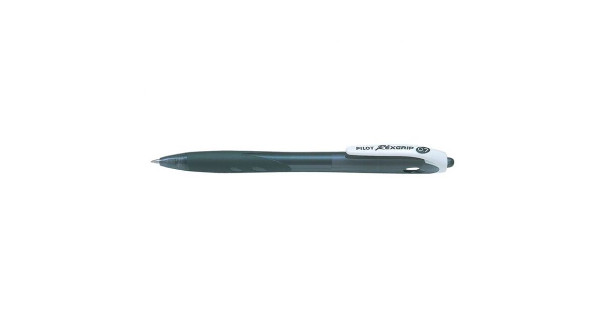 PILOT Golyóstoll, 0,27 mm, nyomógombos, PILOT Rexgrip, fekete | Pepita.hu