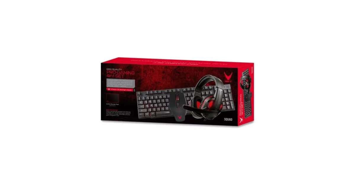 OMEGA VARR gaming vezetékes billentyűzet + egér + fejhallgató szett ...