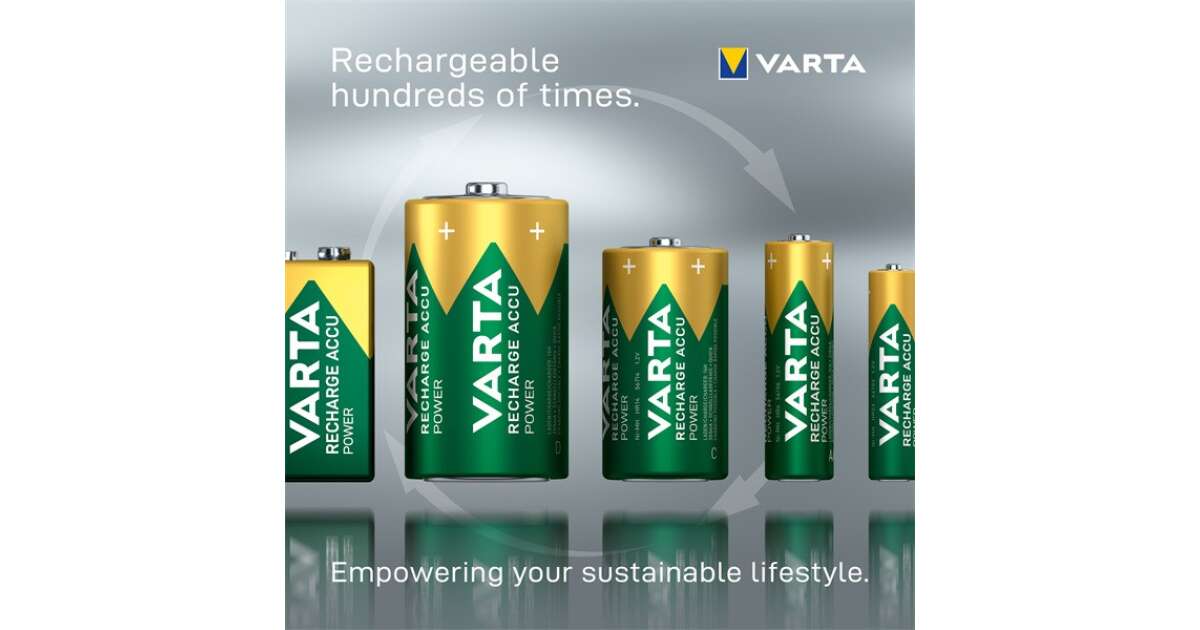 VARTA Tölthető elem, 9V, 1x200 mAh, előtöltött, VARTA Power | Pepita.hu