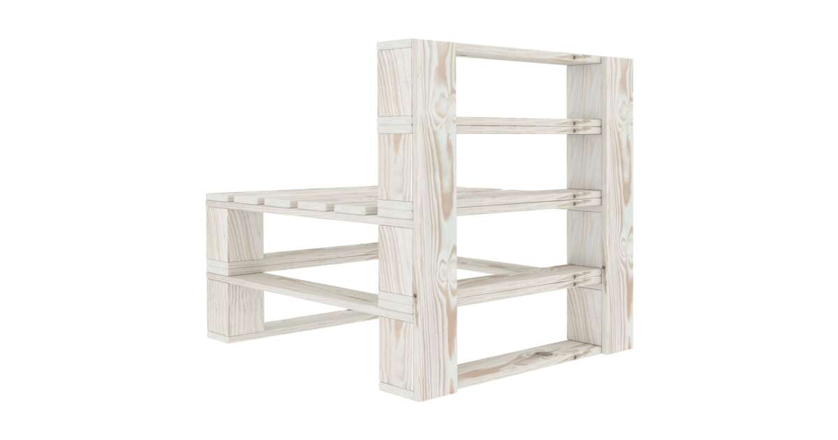 Fa Raklap Ülőgarnitúra - 7 részes - Fehér | Pepita.hu