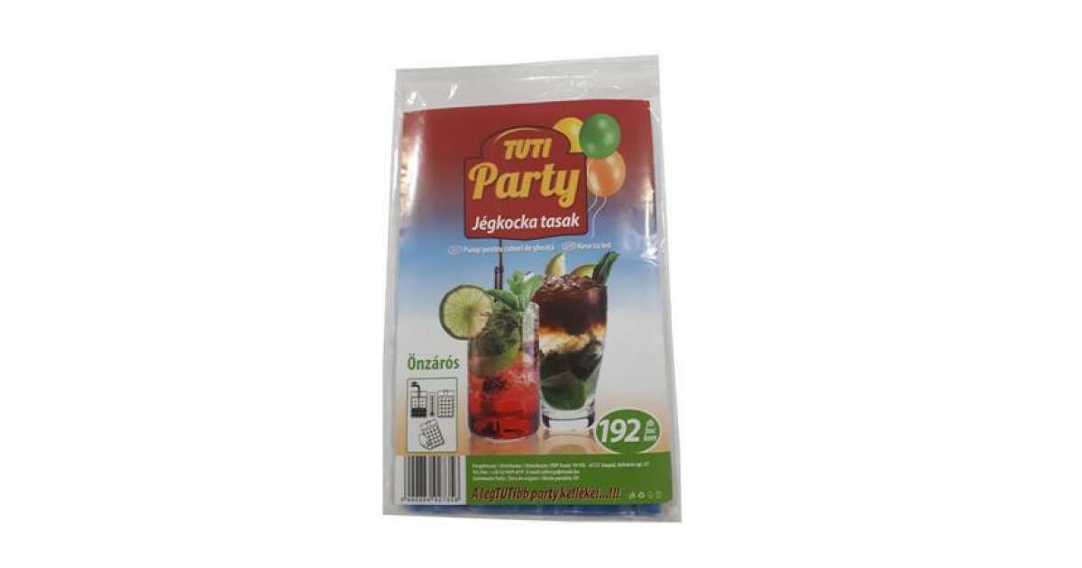 Jégkockakészítő zacskó, TUTI "Party" | Pepita.hu