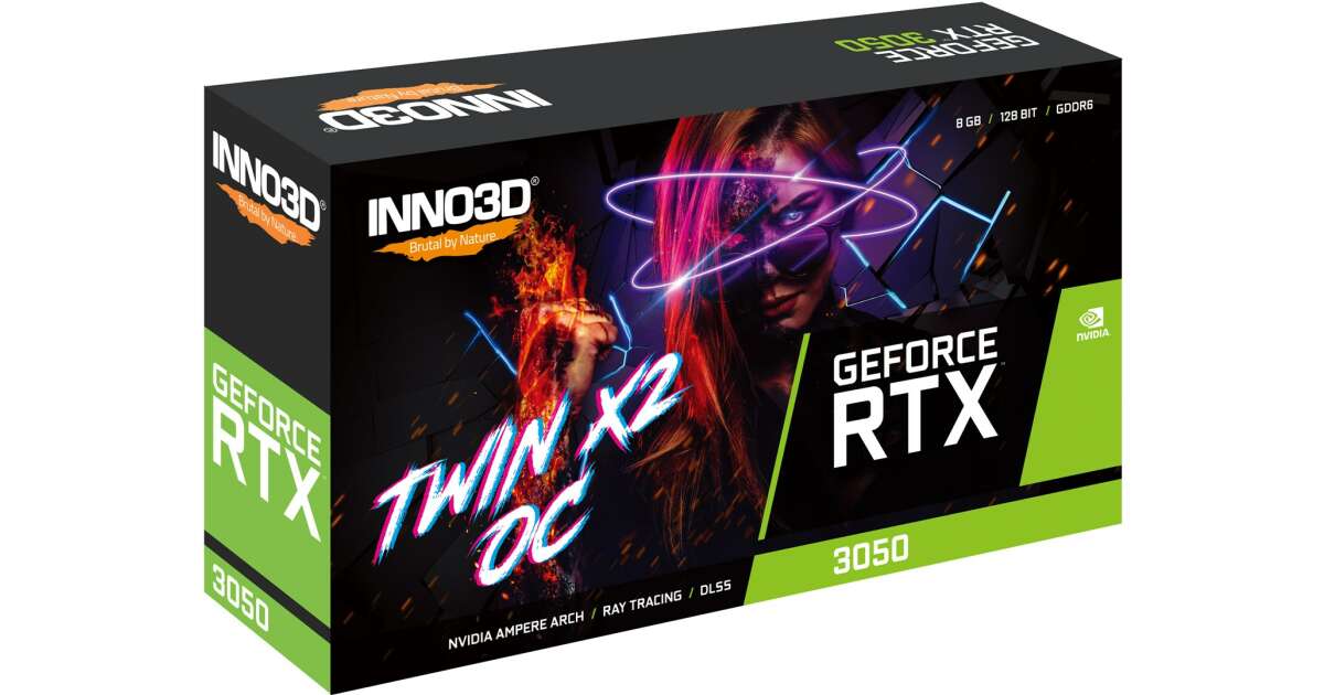 Inno3D GeForce RTX 3050 Twin X2 OC NVIDIA 8 GB GDDR6 | Pepita.hu
