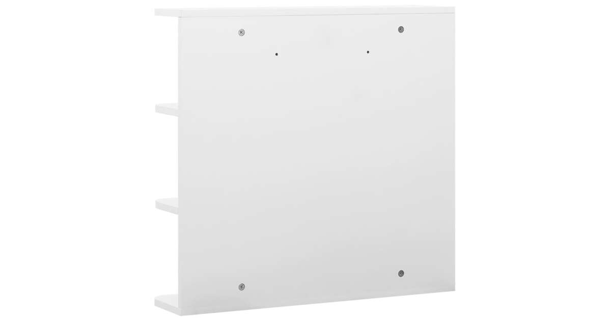 Fehér mdf tükrös fürdőszobaszekrény 66 x 17 x 63 cm | Pepita.hu