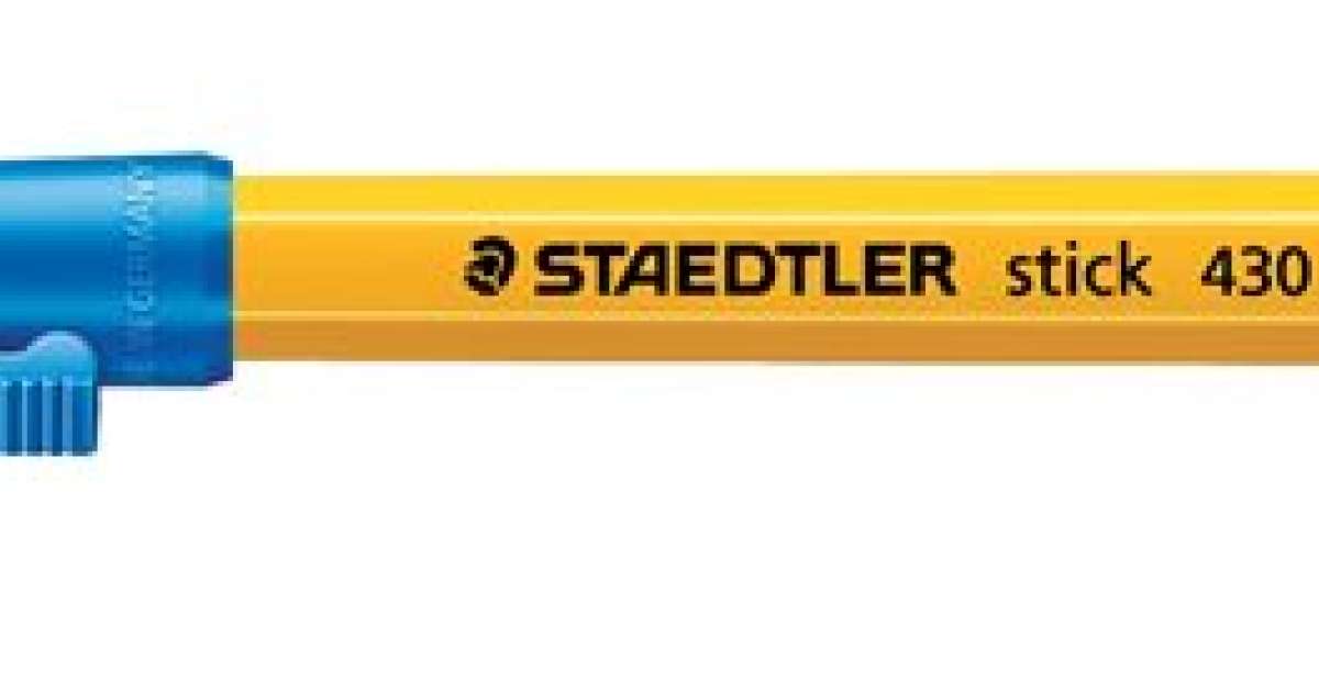 STAEDTLER Ballpoint pen, 0.3 mm, cap, STAEDTLER "Stick 430 F", blue ...