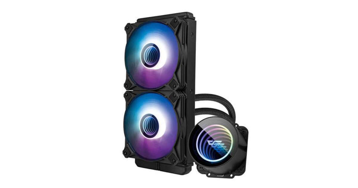 Water Cooling Darkflash DX240 V2.6 ARGB PC 2x 120x120 (Black) | Pepita.hu