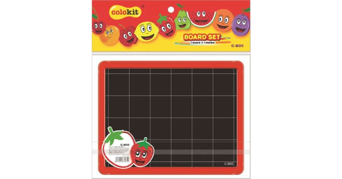 COLOKIT Tábla szett, táblamarkerrel, COLOKIT Board set, piros | Pepita.hu