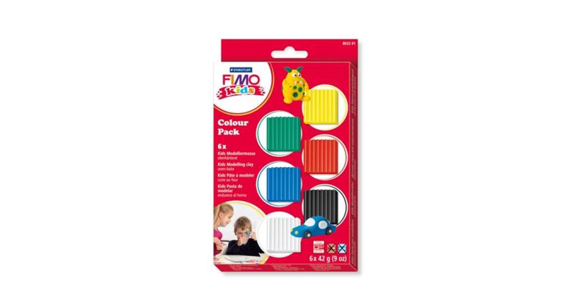 Set Plastilina, Fimo, 6 x 42 g, Multicolor (8032 01) | Pepita.com
