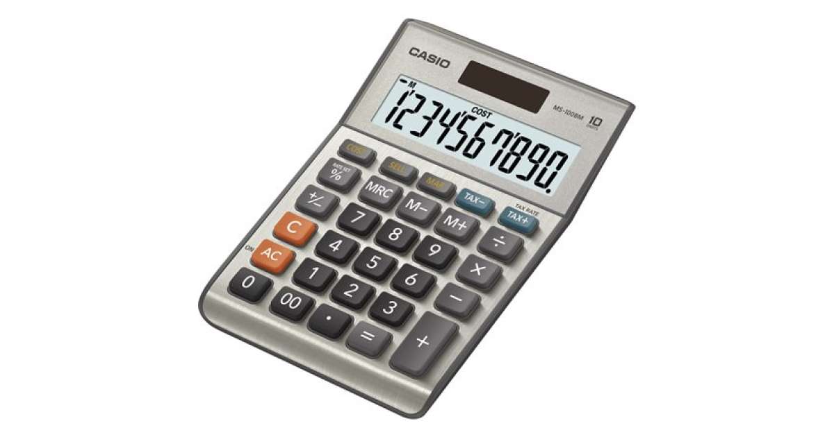 CASIO Számológép, asztali, 10 számjegy, CASIO MS-100B MS | Pepita.hu