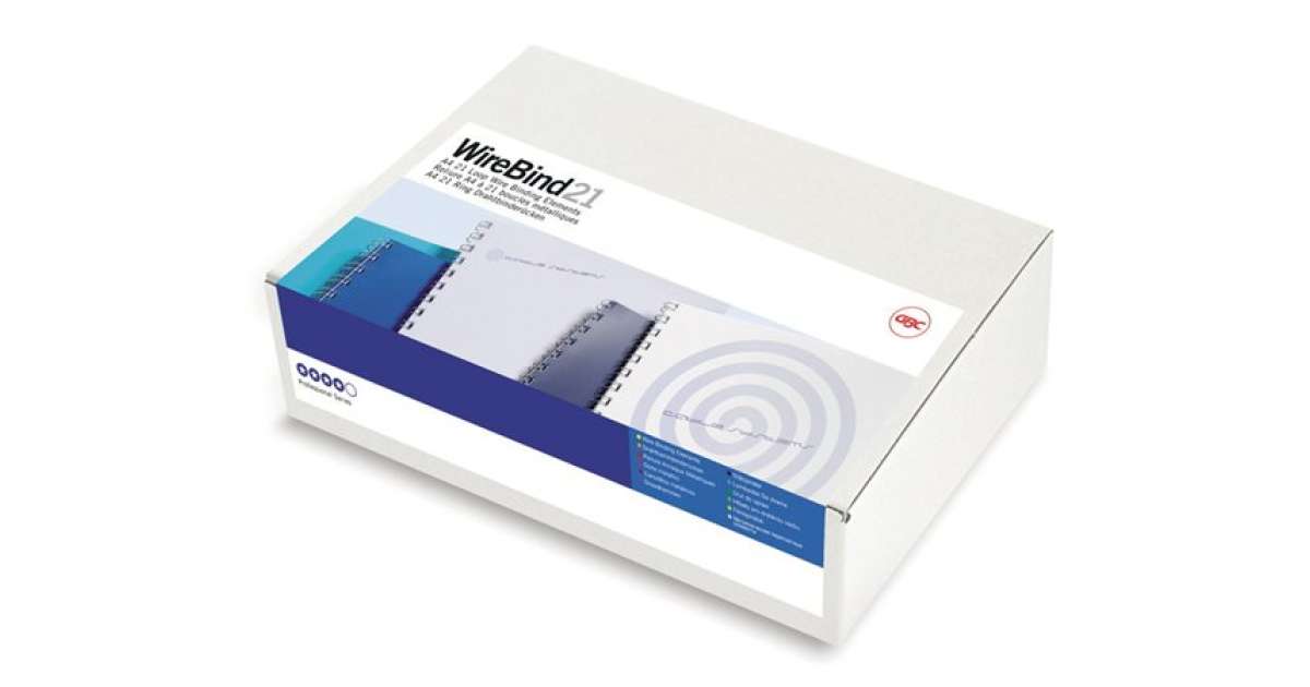 GBC Spiral, metal, 2:1, 12 mm, 100 sheets, GBC MultiBind 21, white ...