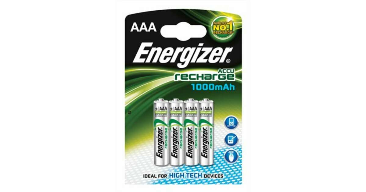 ENERGIZER Tölthető elem, AAA mikro, 4x700 mAh, ENERGIZER Power Plus ...