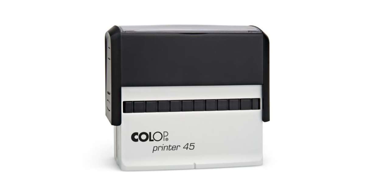 COLOP Bélyegző, COLOP Printer 45, kék párnával | Pepita.hu