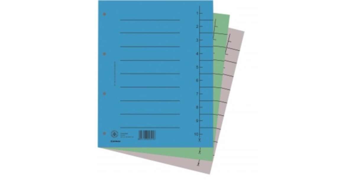 Donau divider A4 cut cardboard blue 100 sheets/pack | Pepita.com