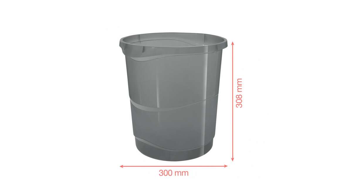 Esselte Coș de hârtie Colour Breeze 14l transparent coral 628461 ...