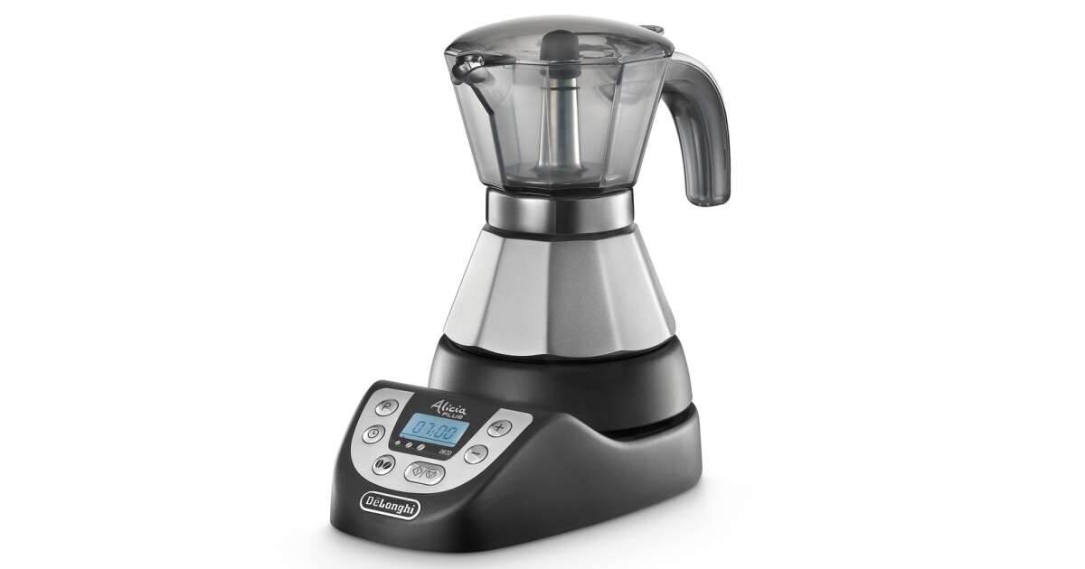 Кафемашина за разтворимо кафе Delonghi EMKP21.B Alicia, черно-иноксова ...