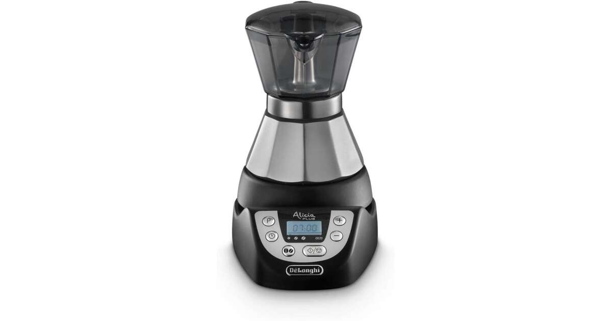 Кафемашина за разтворимо кафе Delonghi EMKP21.B Alicia, черно-иноксова ...