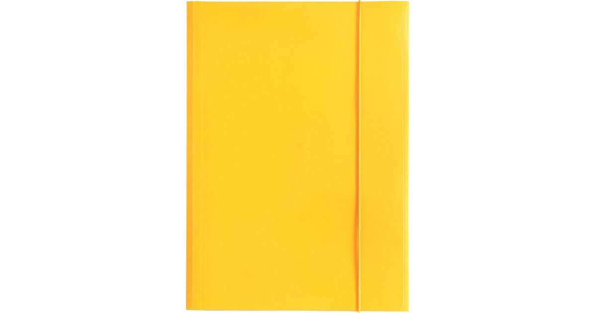 Papír gumis mappa Optima A4 sárga 600 gr. | Pepita.hu