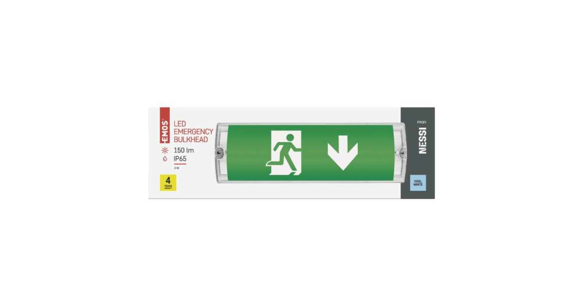 EMOS LED vészvilágító lámpatest 3W 3 óra IP65 (ZN1110) | Pepita.hu