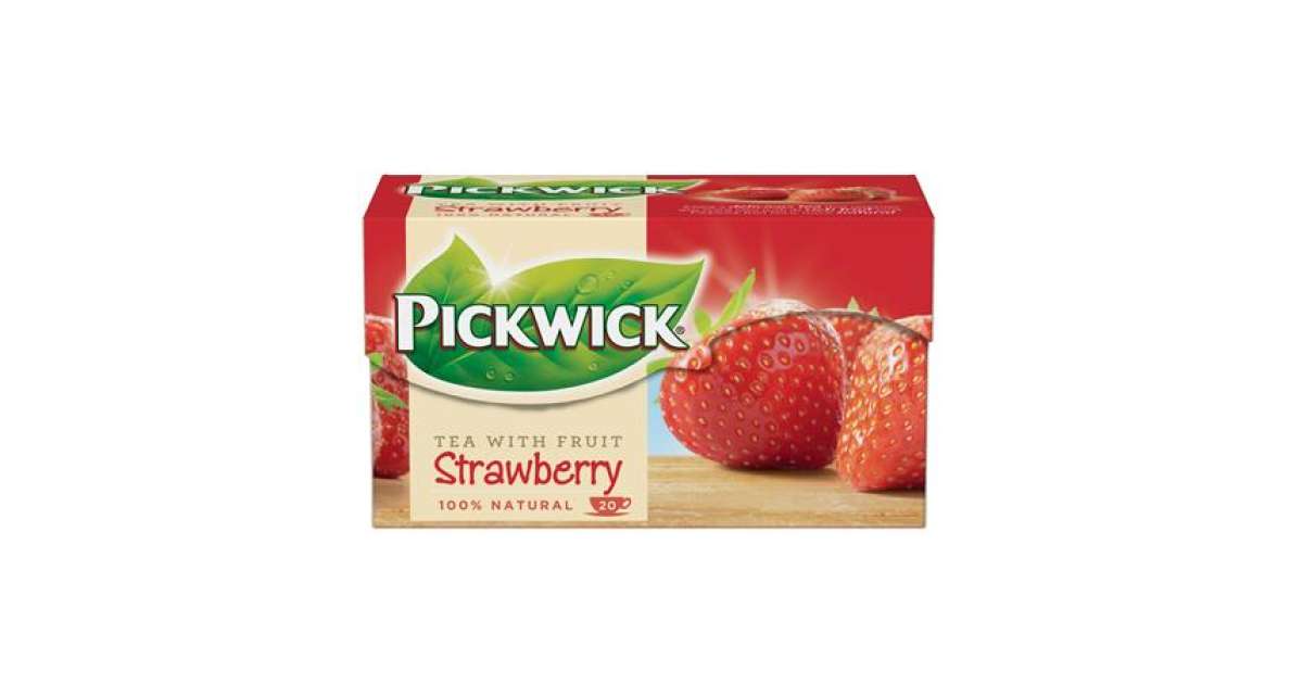 PICKWICK Fekete tea, 20x1,5 g, PICKWICK, eper | Pepita.hu