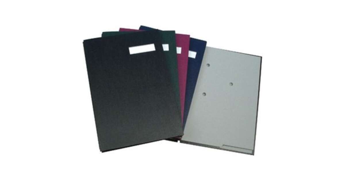 Aláírókönyv B4 nyitott grabolit borítással 20 részes piros | Pepita.hu