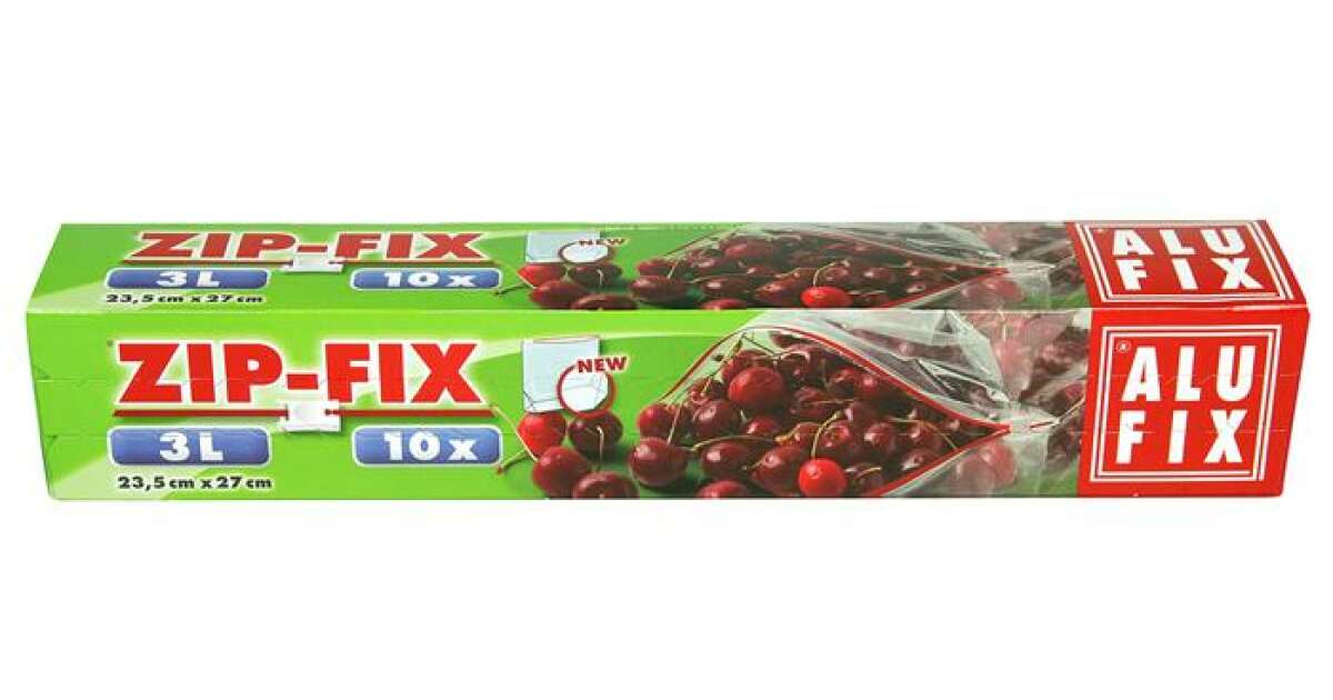 ALUFIX Cipzáras zacskó, 3 l, ALUFIX Zipp Fix | Pepita.hu