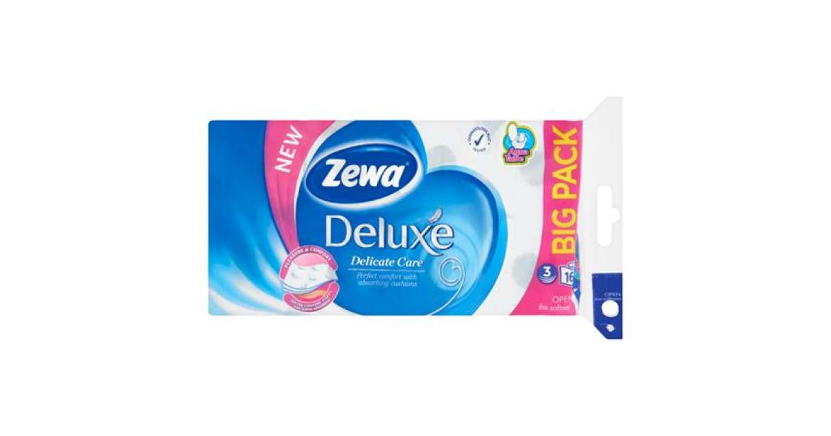Zewa Deluxe 3 Ply Toilet Paper 16 rolls | Pepita.com