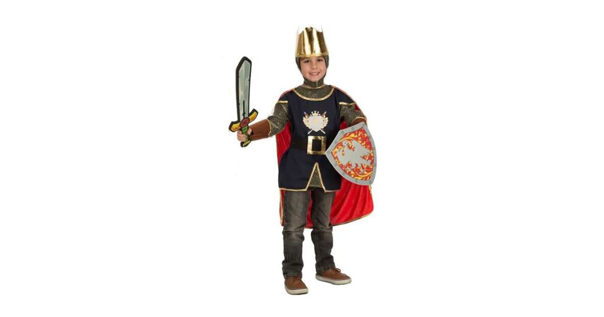 Costum cavaler medieval cu accesorii pentru baieti 120-130 cm 5-7 ani ...