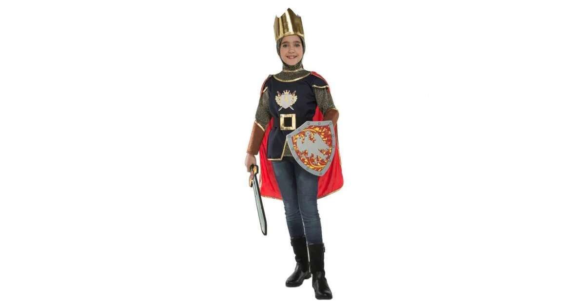 Costum cavaler medieval cu accesorii pentru baieti 120-130 cm 5-7 ani ...