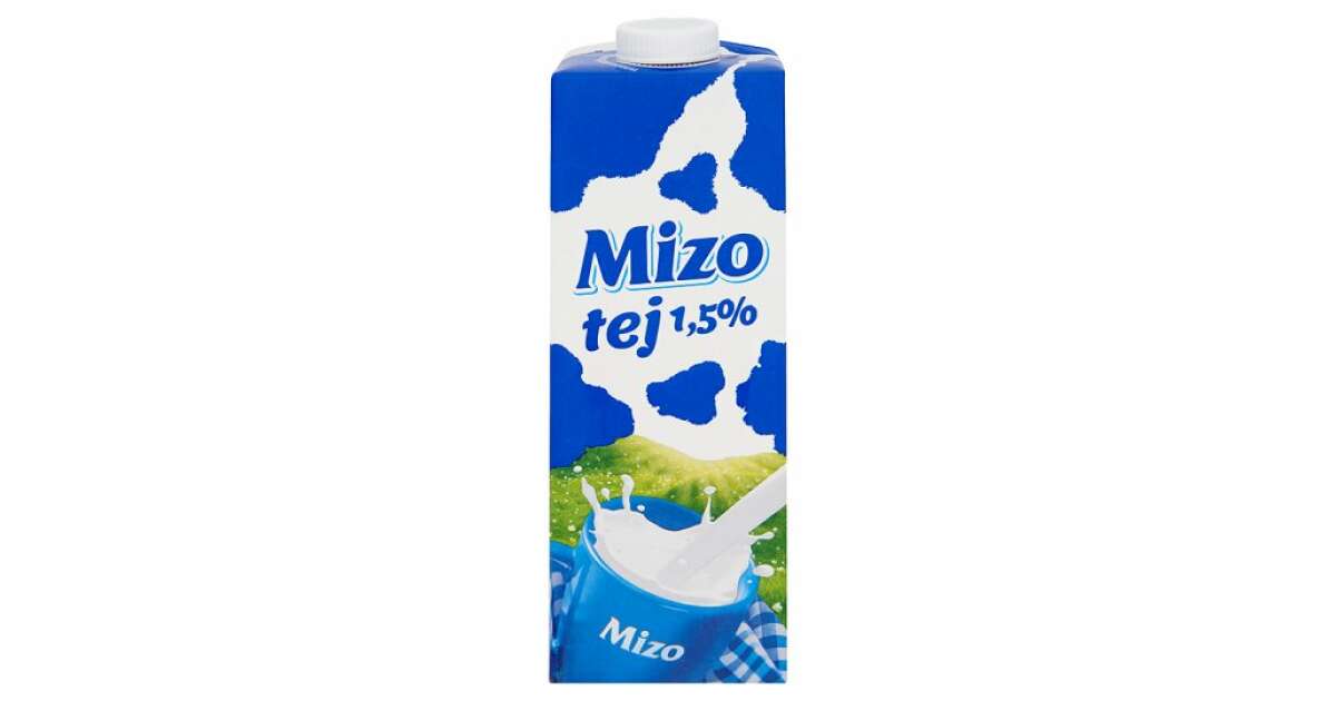 MIZO Tartós tej, visszazárható dobozban, 1,5%, 1 l, MIZO | Pepita.hu