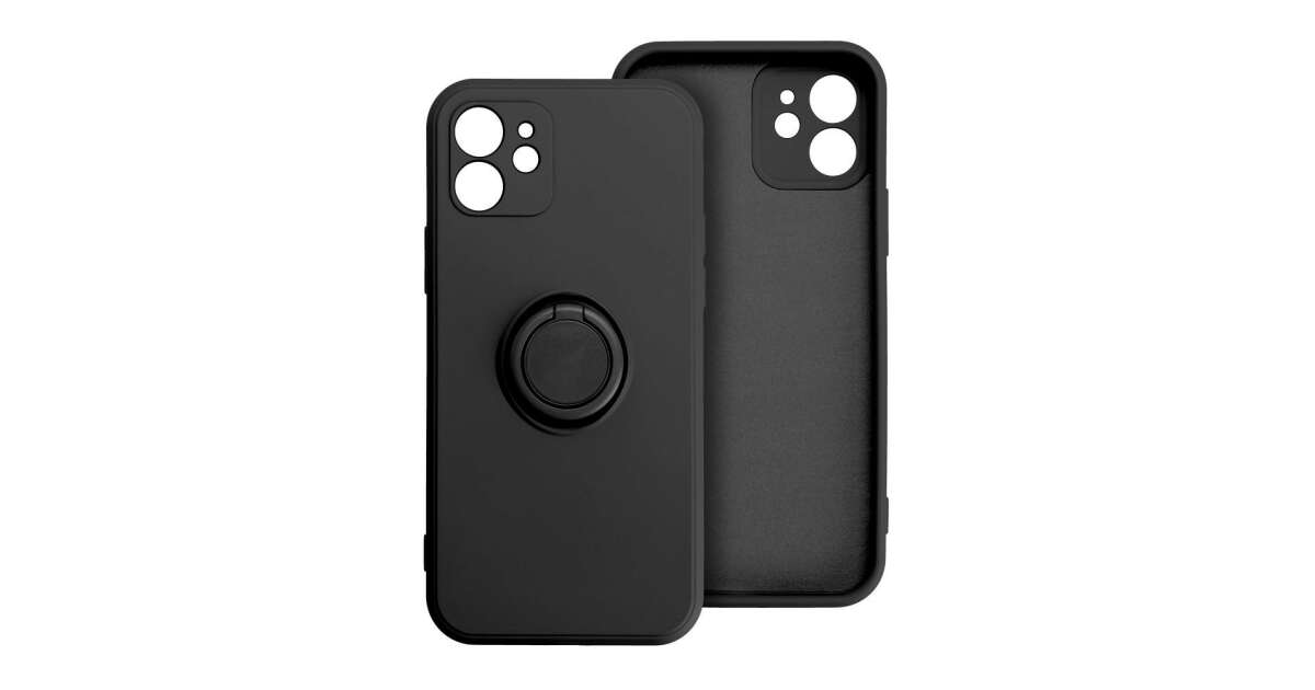 Samsung Galaxy A34 5G Silicone Ring gyűrűs tok, Fekete | Pepita.hu