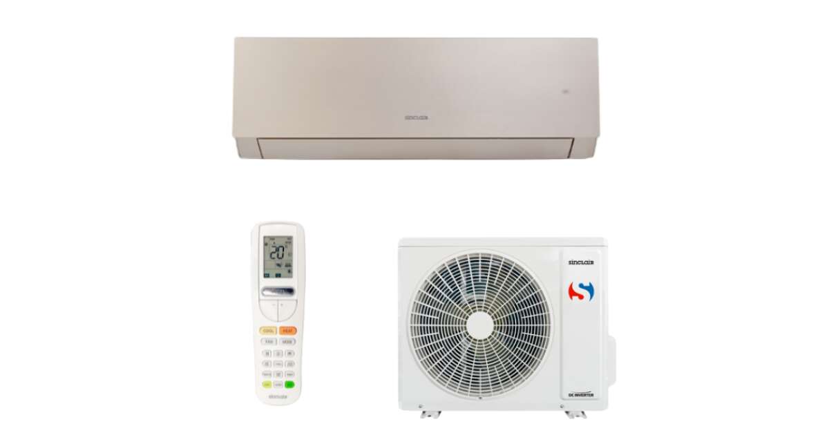 Sinclair MARVIN SIH-12BIMC / SOH-12BIM oldalfali inverteres klíma 3,5 ...