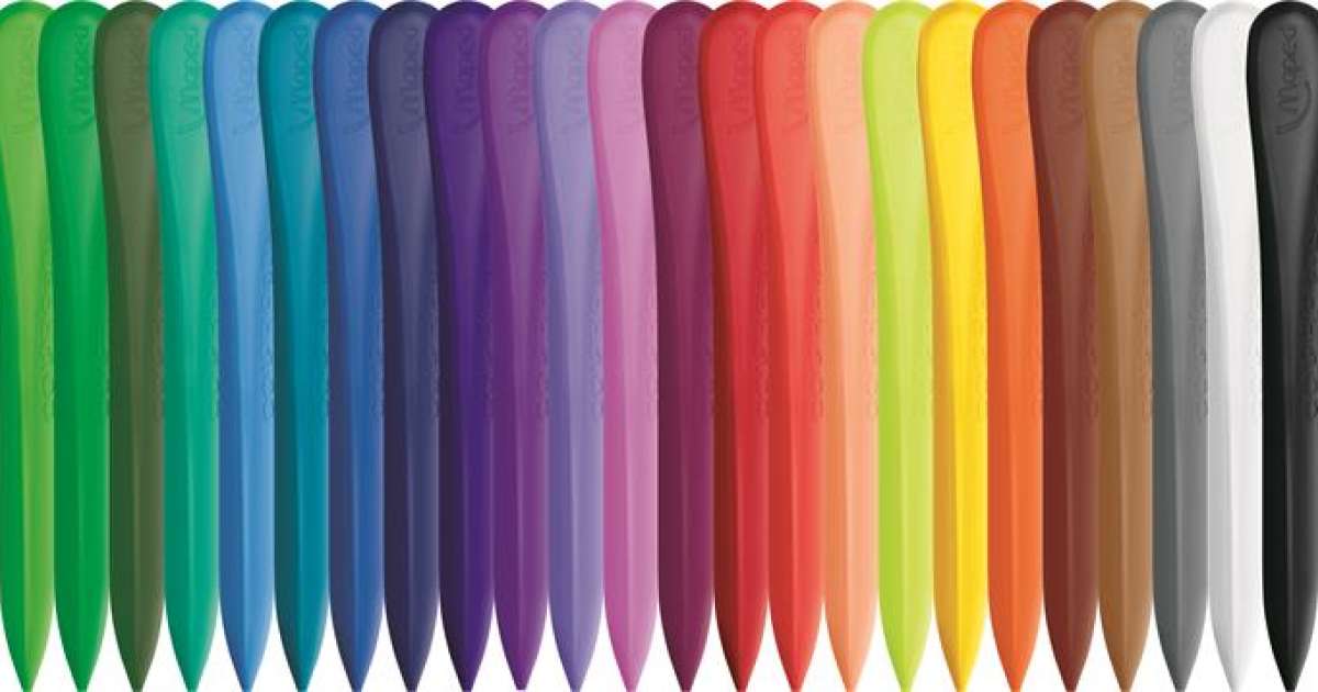 MAPED Grease crayons, MAPED Color`Peps PlastiClean, 24 different ...