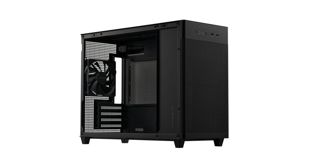 ASUS AP201 PRIME CASE TG Mini Tower Negru (90DC00G0-B39010) (90DC00G0 ...