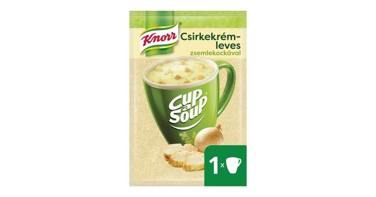 KNORR Instant leves, 16 g, KNORR Cup a Soup, csirkekrémleves | Pepita.hu