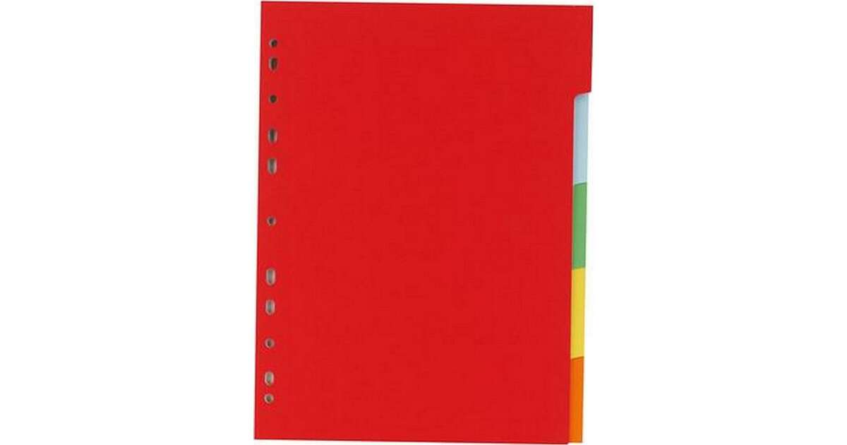 VICTORIA OFFICE Cardboard register, A4, 5 parts, VICTORIA OFFICE ...