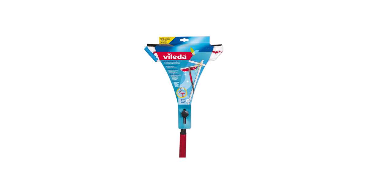 Vileda F12572 Set 2in1 pentru curățat geamuri cu mâner telescopic ...
