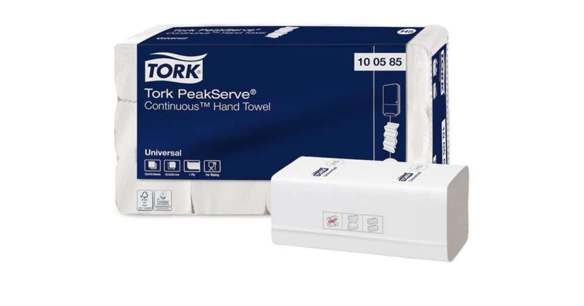 TORK Kéztörlő, hajtogatott, H5 rendszer, 1 rétegű, Universal, TORK ...