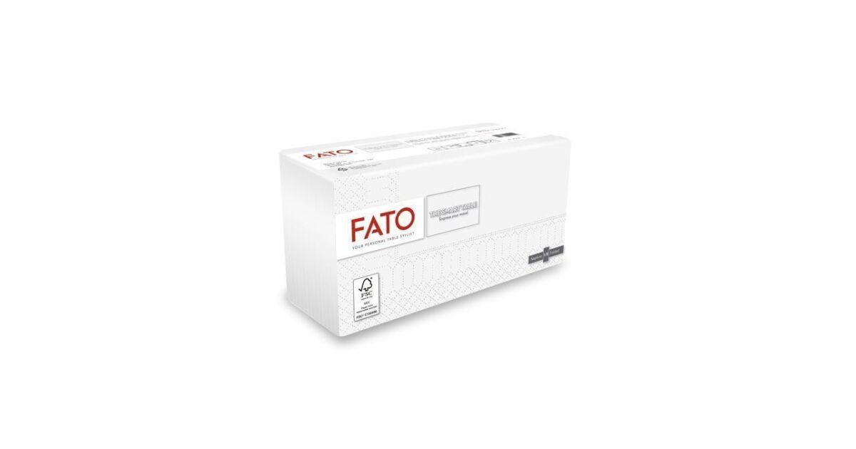 FATO Szalvéta, 1/8 hajtogatott, 33x33 cm, FATO Smart Table, fehér ...