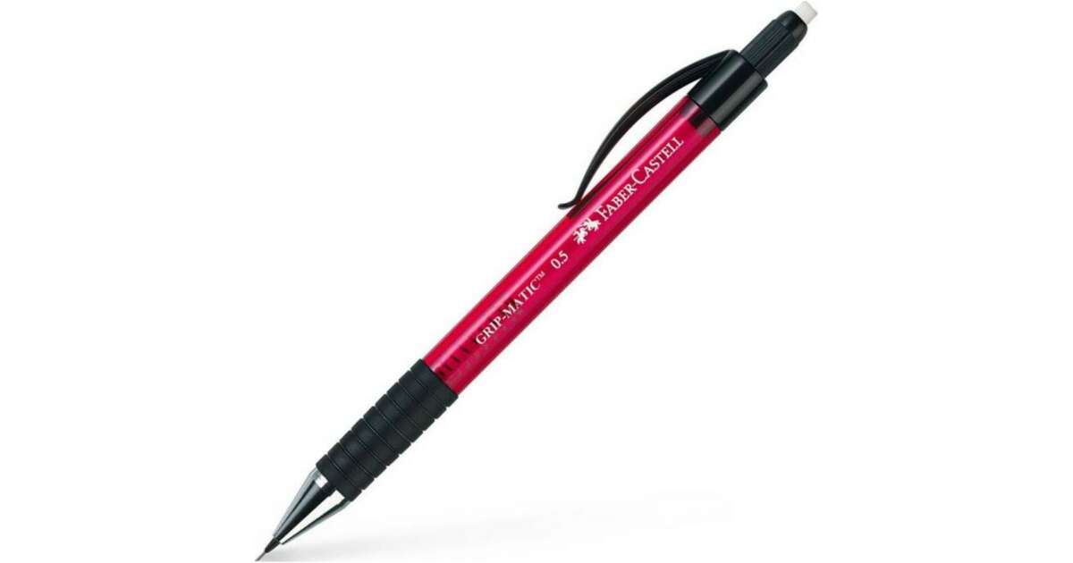 Faber-Castell nyomósiron 0,5 Grip Matic 1375 0,5mm piros Mechanikus ...