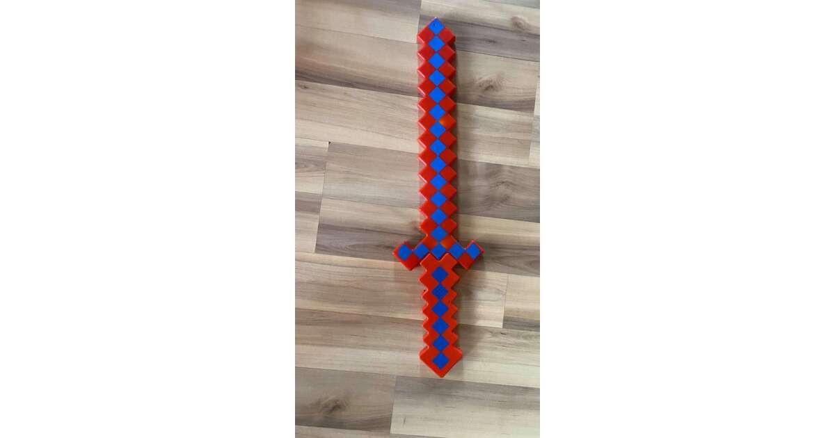 Minecraft inspirálta pixeles kard PIROS | Pepita.hu