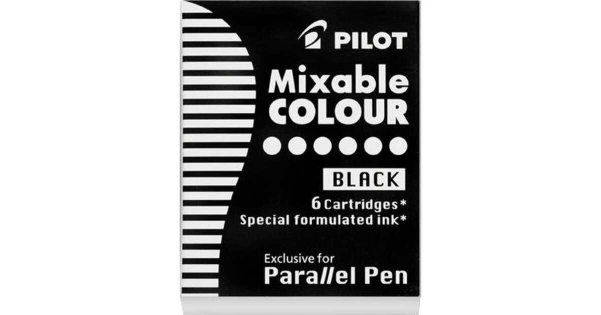 Töltőtoll patron Pilot Parallel Pen fekete 6db Írószerek PILOT IC-P3-S6 ...
