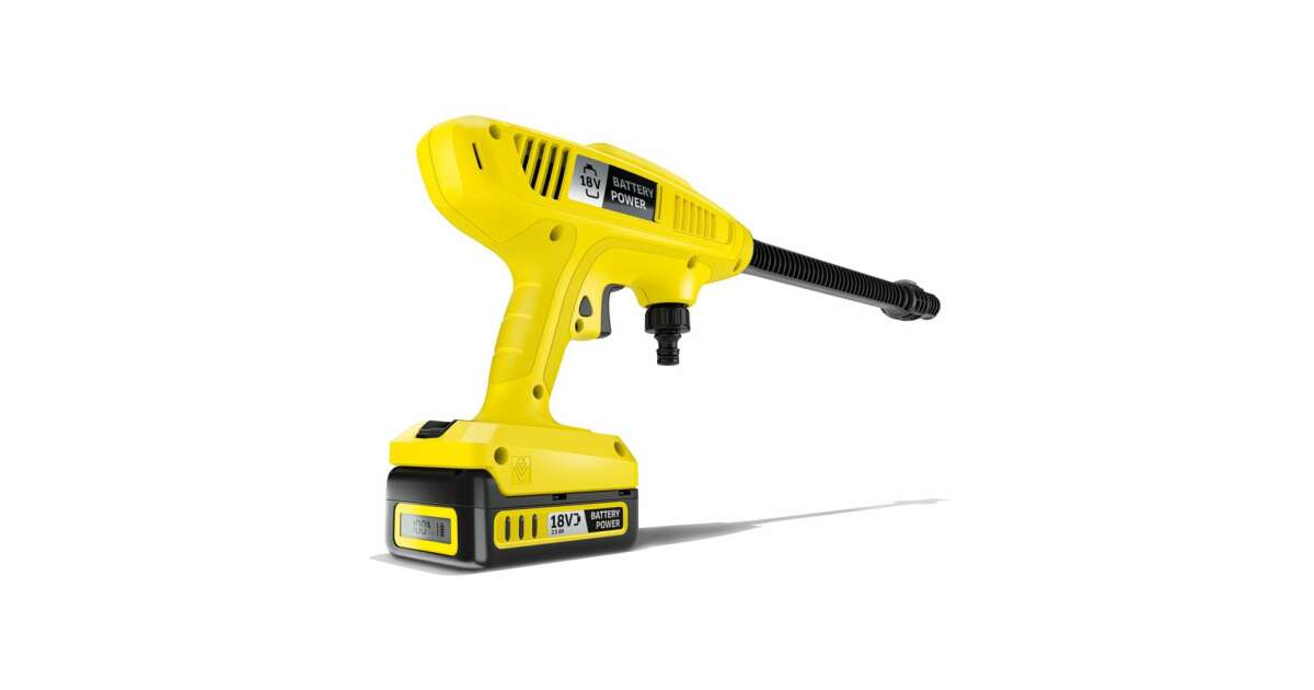 Kärcher KHB 18-44 18 V, 170 l/h akkumulátoros sárga-fekete kézi magasnyomású mosó | Pepita.hu
