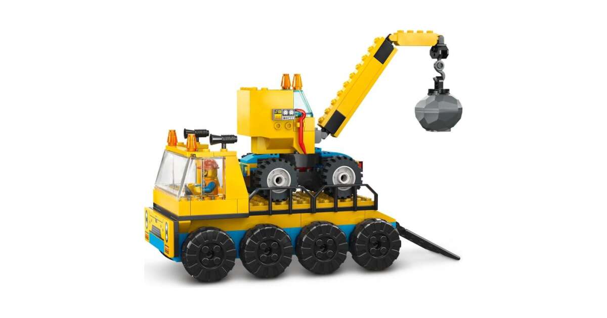 LEGO City 60391 Építőipari teherautók és bontógolyós daru | Pepita.hu