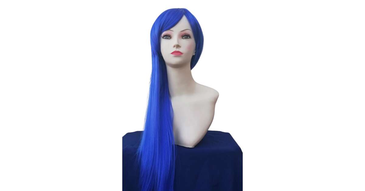 KIRÁLYKÉK Anime Cosplay Extra Hosszú Egyenes Frufrus Paróka T312 -61C ...