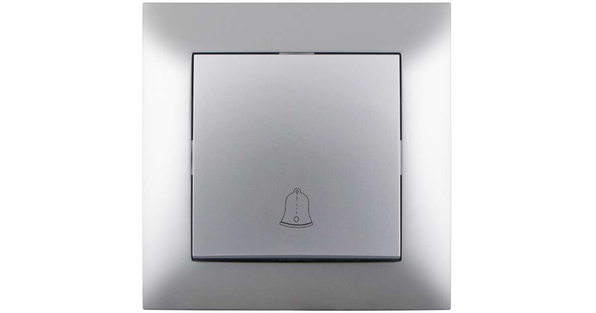 Entac Arnold süllyeszthető nyomó csengőkapcsoló Ezüst | Pepita.hu