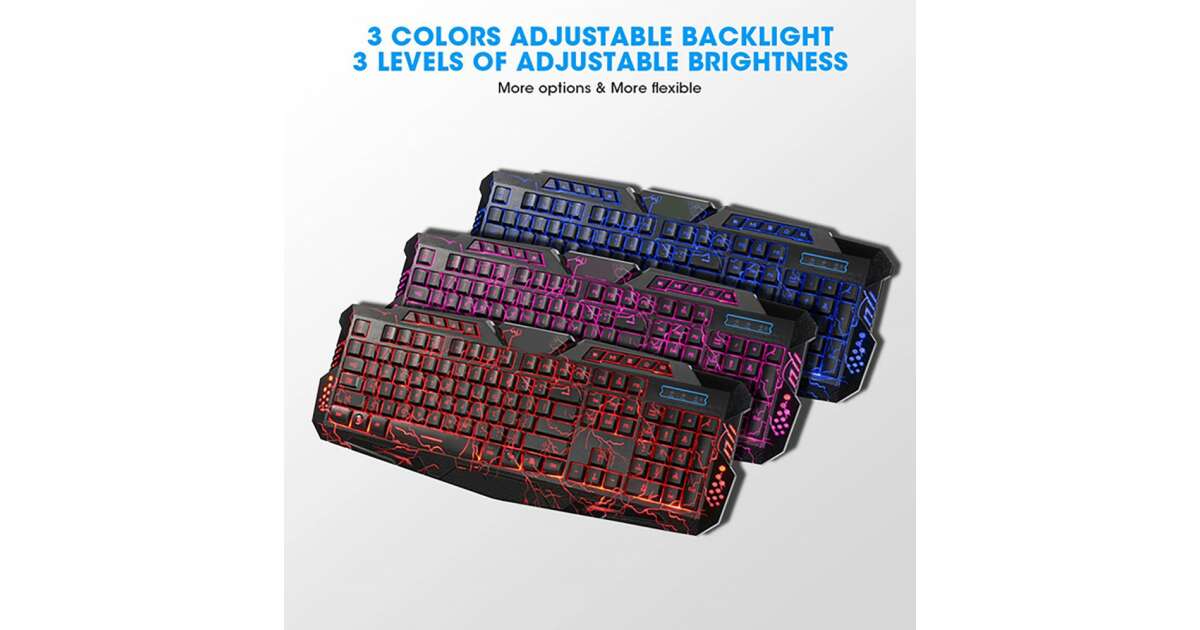 Gamer RGB Billentyűzet - Nemzetközi Kiosztás - 104 billentyű | Pepita.hu