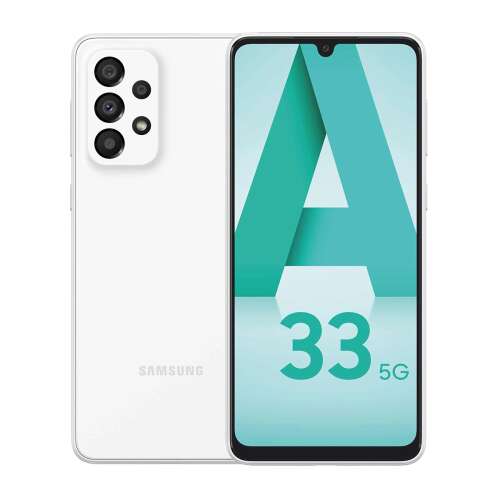 Samsung A336B Galaxy A33 5G DS 128GB (6GB RAM) - Fehér + Hydrogél fólia ...